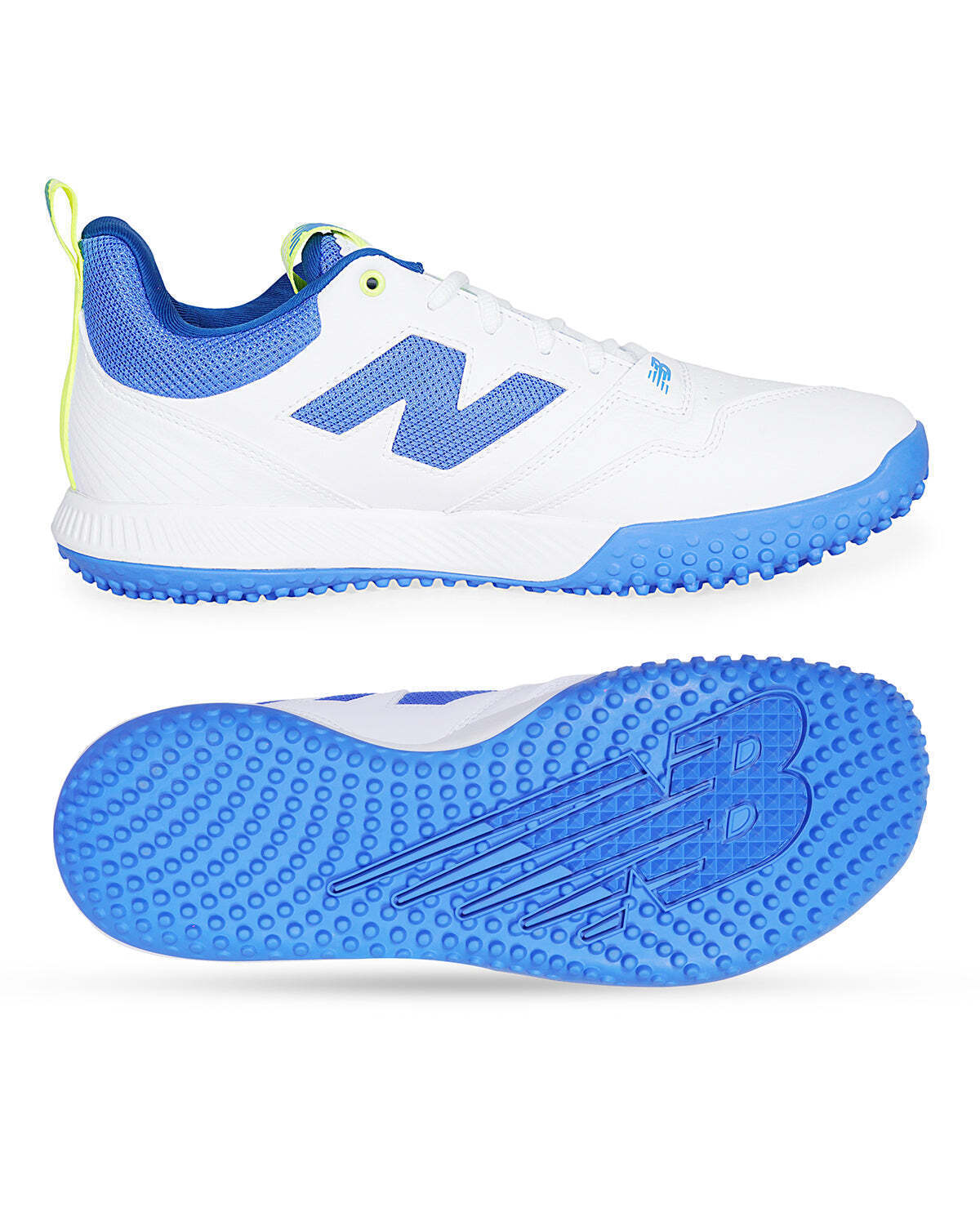 New Balance CK4020 R5 - Rubber Cricket Shoes - White/Blue | SOFF Cricket